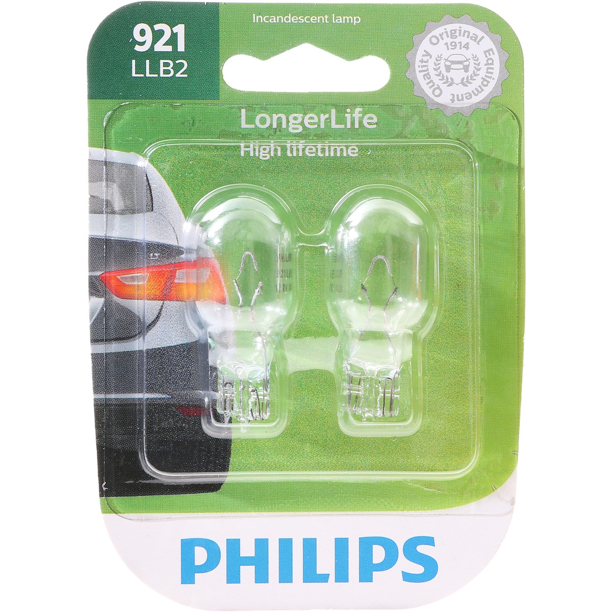 921LLB2 Philips Set of 2 Light Bulbs Front or Rear Inner Interior ...